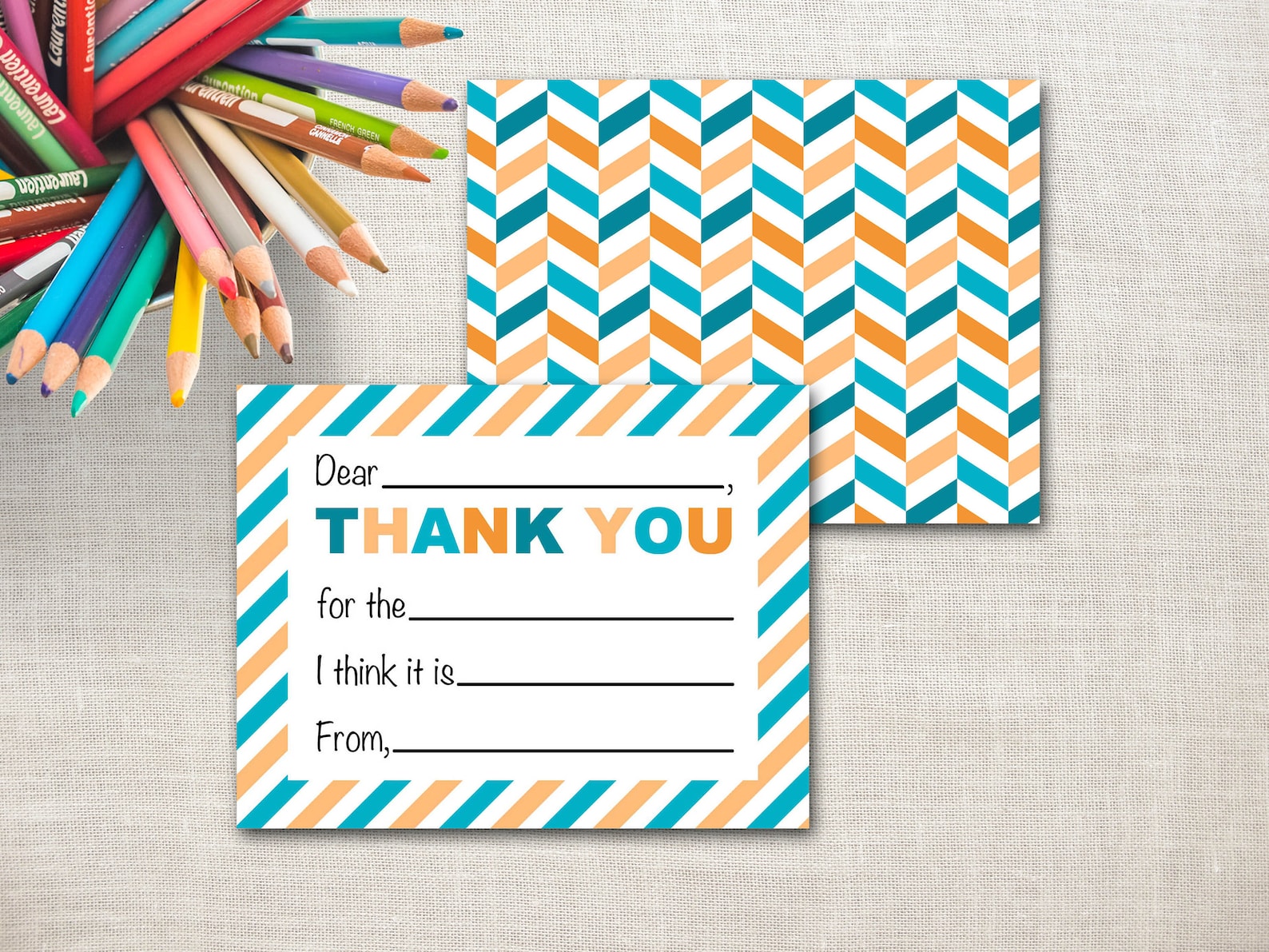 Fill in the Blank Thank You Notes for Kids Thank You Cards - Etsy