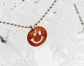 Penny Smiley Face - Etsy