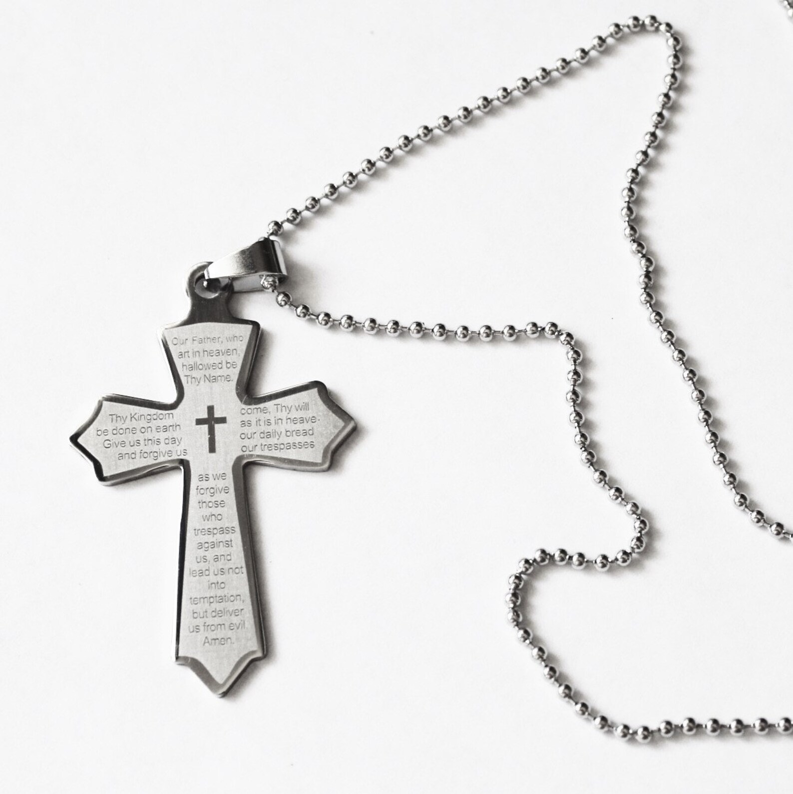 Lords Prayer, Our Father Prayer, Unique Cross, Christian Gifts, Prayer ...