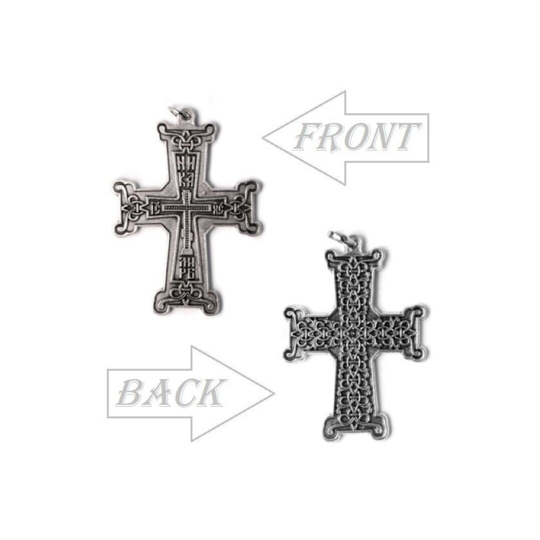 Unique Orthodox Cross Pendant, Greek Crucifix, Old Believers Cross ...