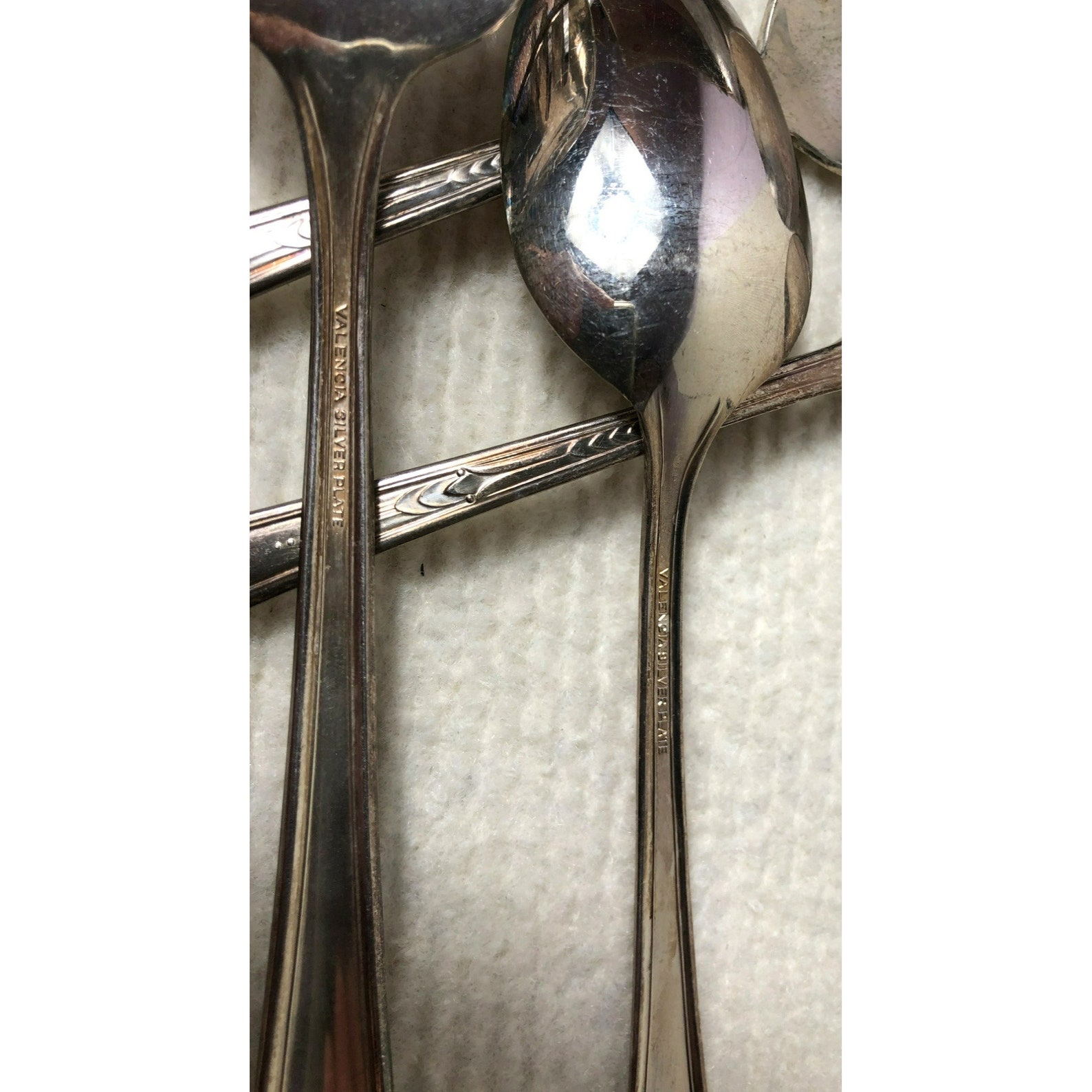 Valencia Silver Plate Silverware Serving Fork & Serving Spoons - Etsy