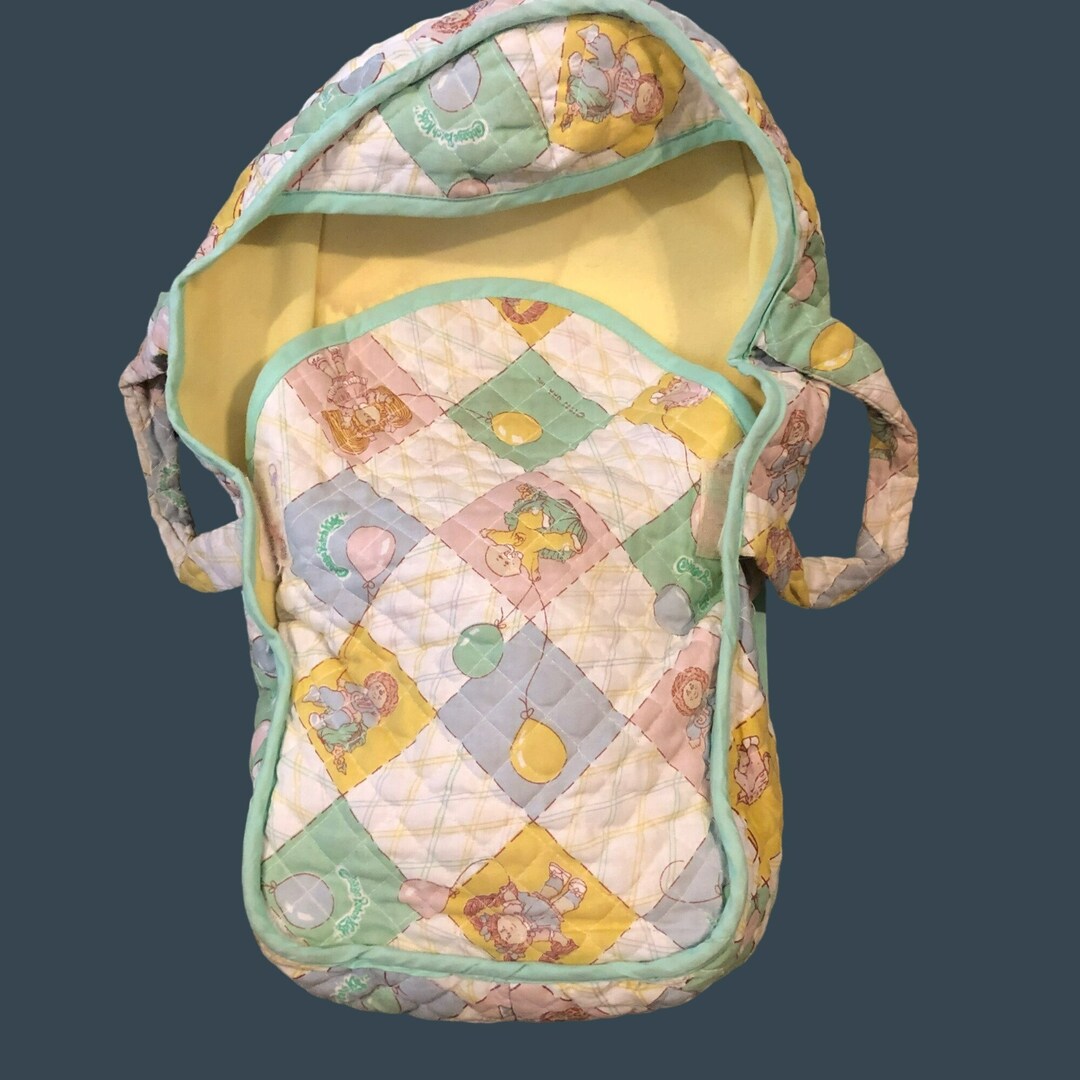 Cabbage Patch Kids 1983 Carry Bassinet Vtg Doll Carrier Quilted - Etsy