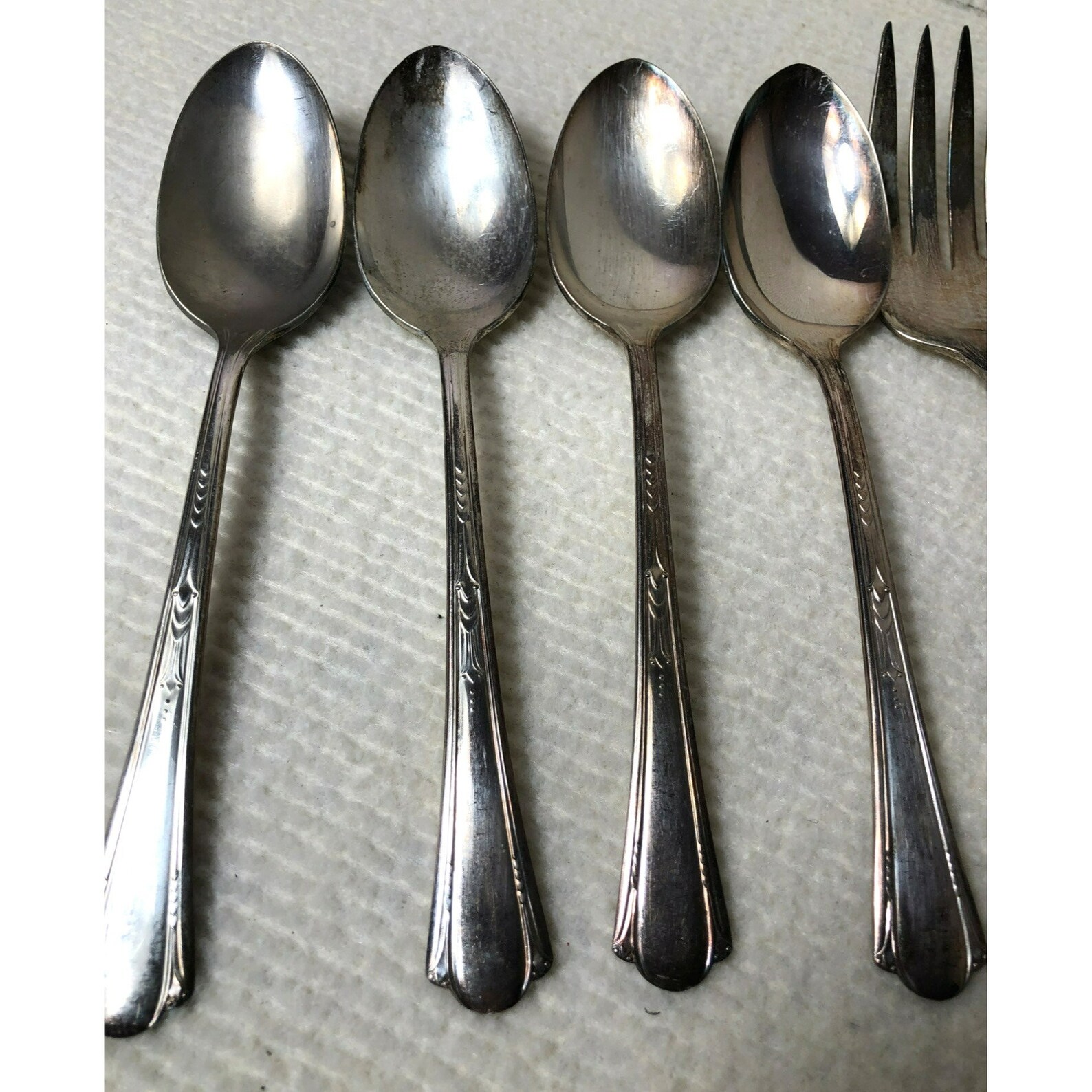 Valencia Silver Plate Silverware Serving Fork & Serving Spoons - Etsy