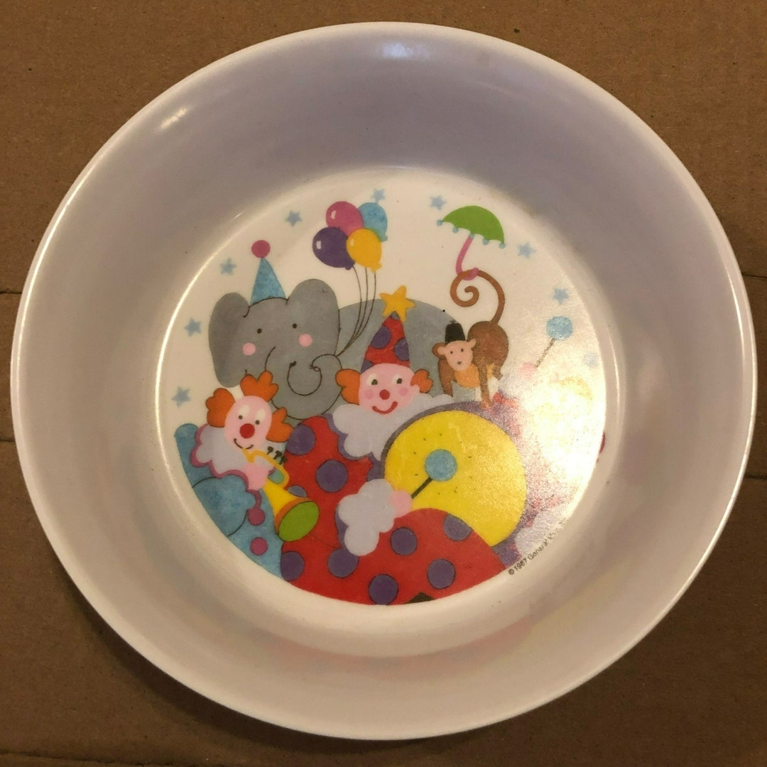 Silite Melamine General Mills Circus Clowns Bowl 1987 Vtg Childs Bowl ...