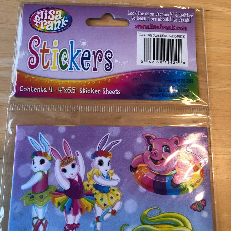 Lisa Frank Vtg Stickers 4 Sheets 4"x6.5" NEW Peace Sign Cowgirl Seal - Etsy