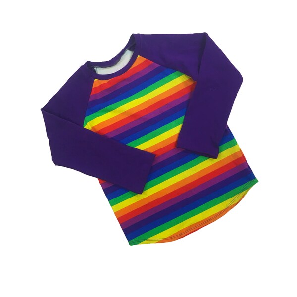 Rainbow Stripe Shirt - Etsy