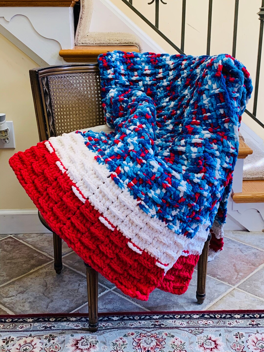 Patriotic Plush Throw - Etsy