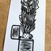 The Flames Rose - Handmade Linocut Print on Japanese Paper, Signed and ...