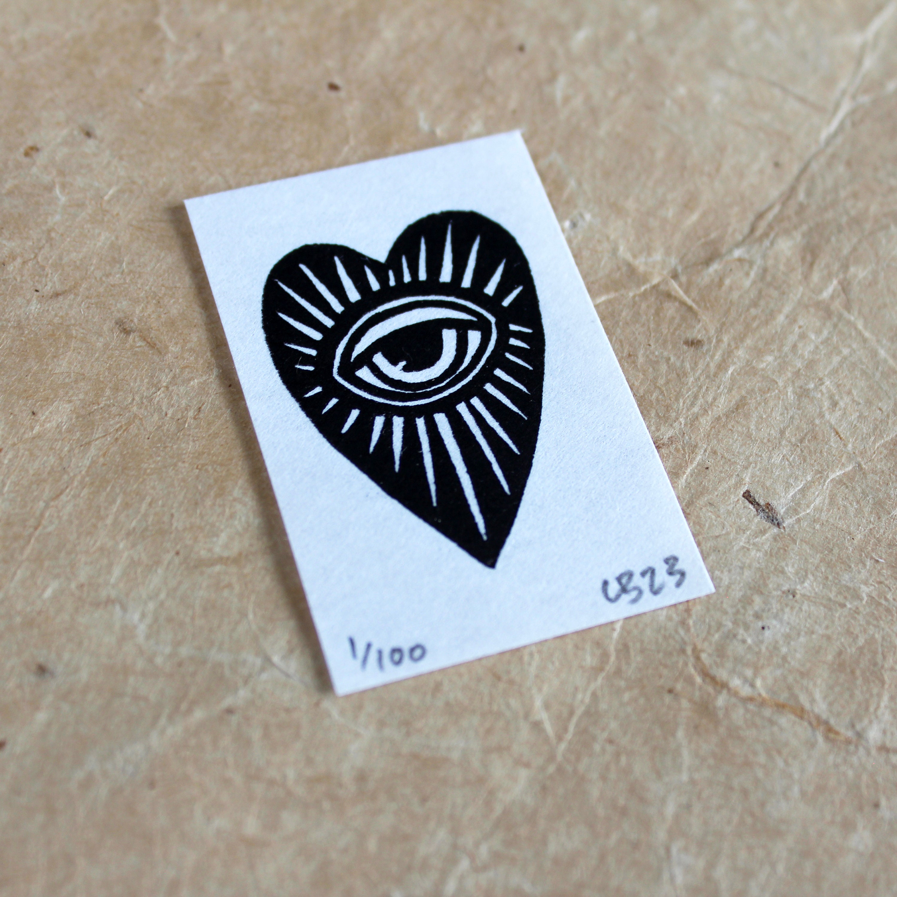 Eye Know. A Handmade Print Numbered and Signed in an Edition of 100 ...