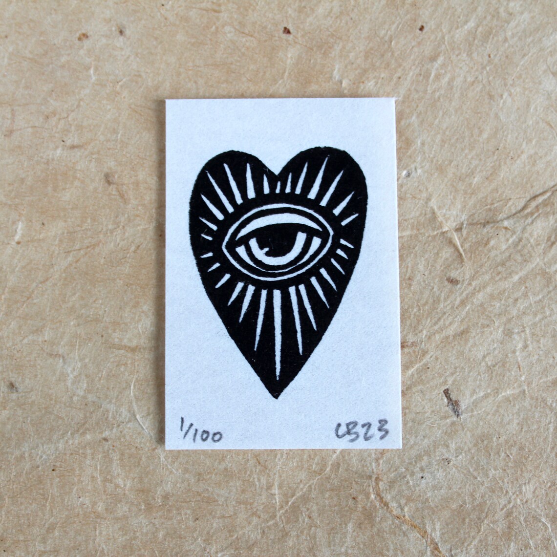 Eye Know. A Handmade Print Numbered and Signed in an Edition of 100 ...
