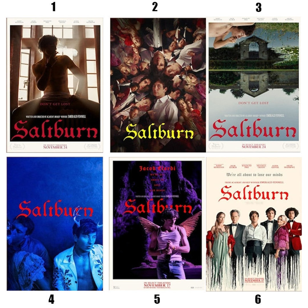 Saltburn 2023 Movie Poster, Emerald Fennell Film, Movie Fan Gift Poster ...