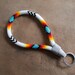 White Native Style Keychain Beaded Wristlet Ethnic Inspired - Etsy
