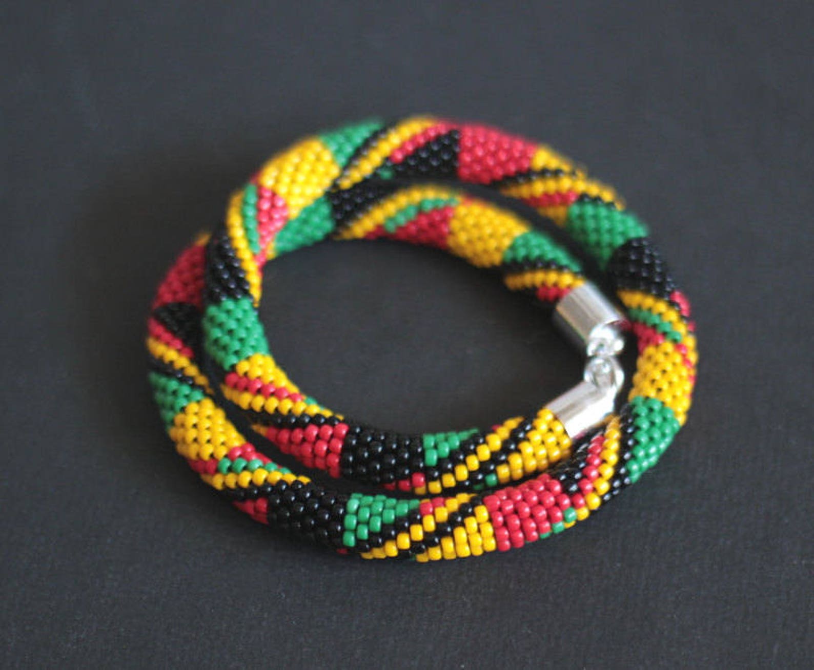 Reggae Style Necklace Rastafarian Inspired Necklace Mens - Etsy