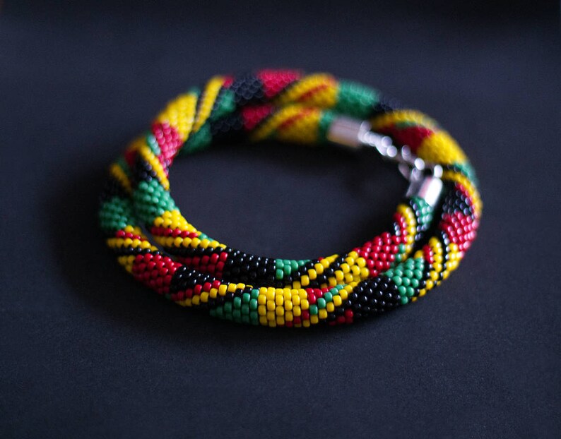 Reggae Style Necklace Rastafarian Inspired Necklace Mens - Etsy