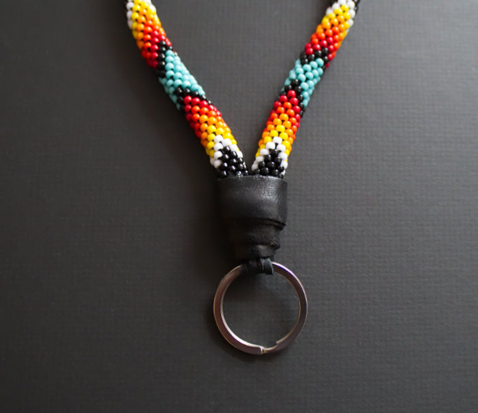 Native Style Beaded Wrist Keychain Ethnic Style Wristlet - Etsy