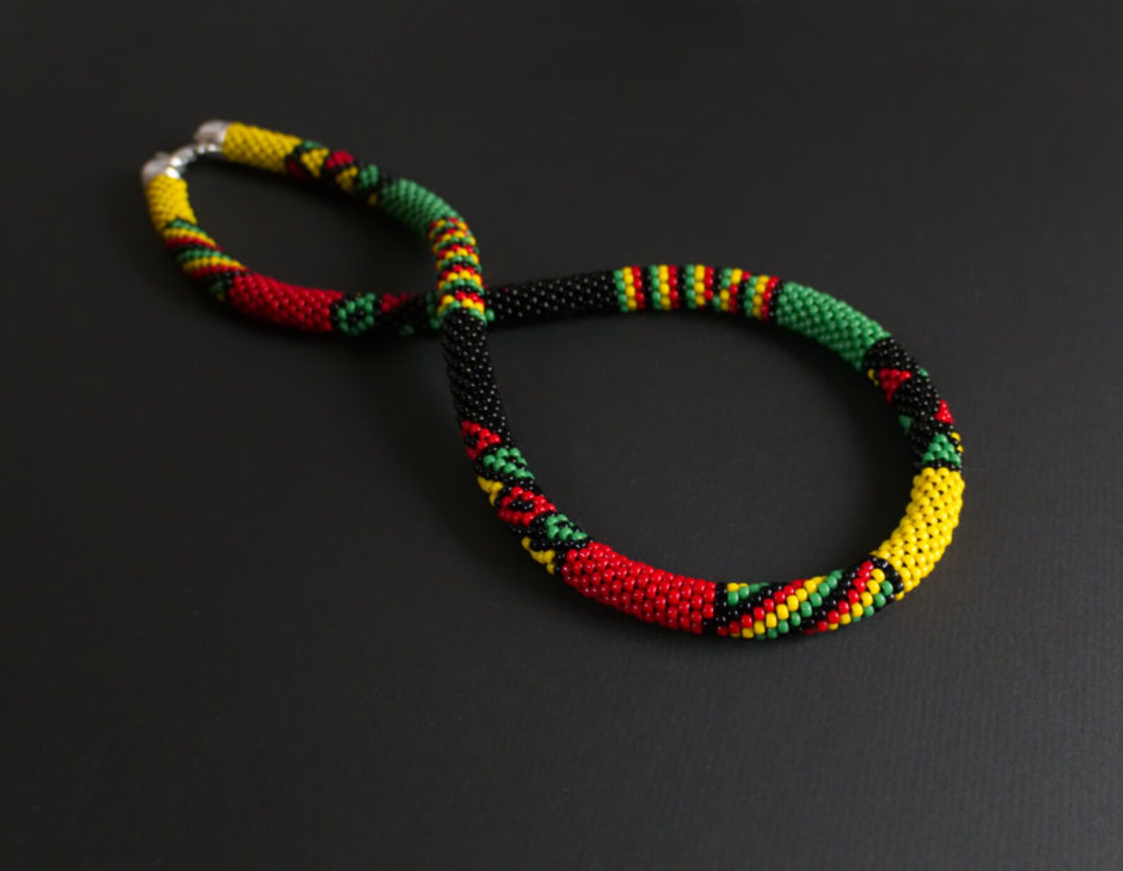 Rasta Style Necklace African Style Necklace Reggae Necklace | Etsy