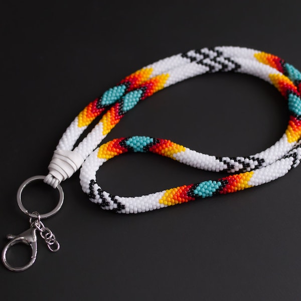 Beaded Lanyard - Etsy