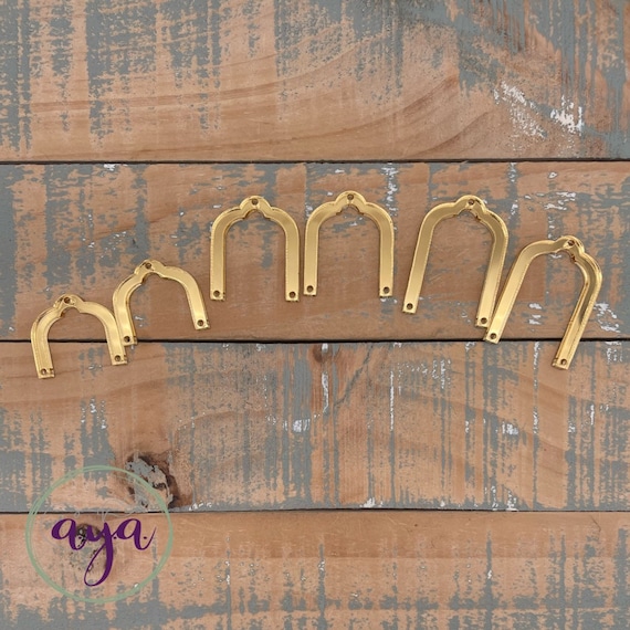 Scallop Arch Connectors Mirror Acrylic Arches Earring - Etsy
