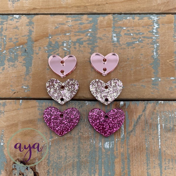 Heart Earrings - Etsy