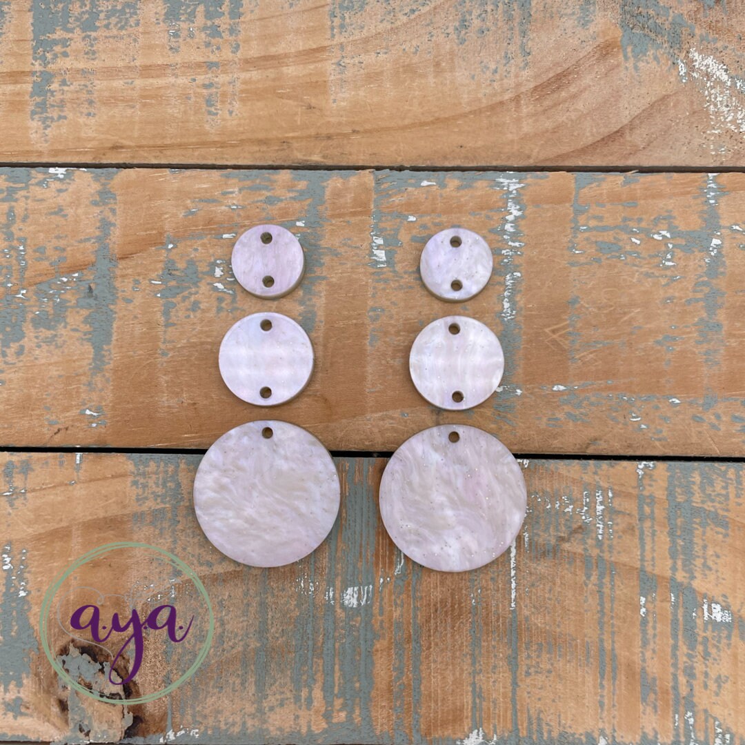 Shimmer Circle Stack Earring Kit, READ Description, Glitter Earrings ...