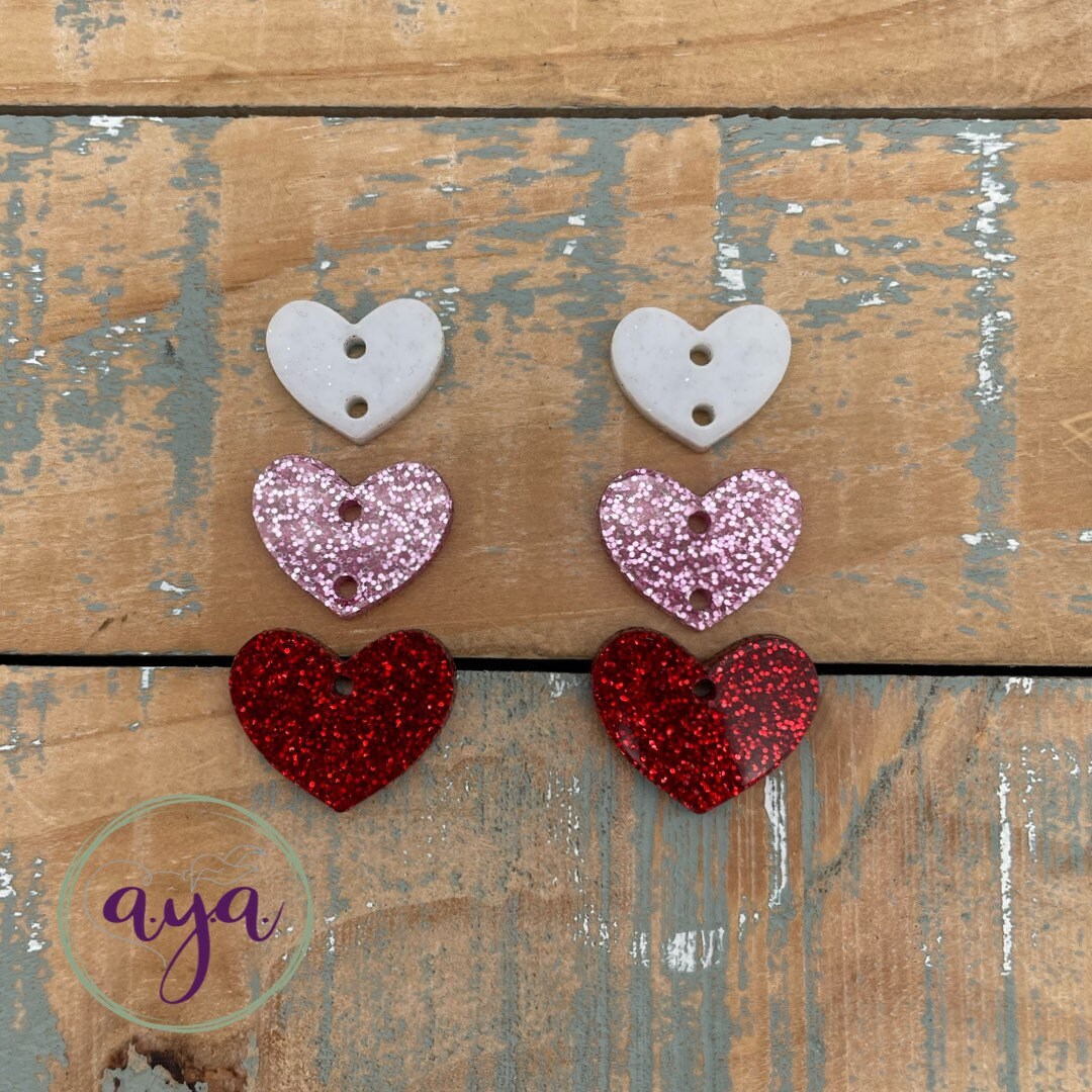 Heart Stack Earring Kit, READ Description, Valentine Earrings, DIY ...