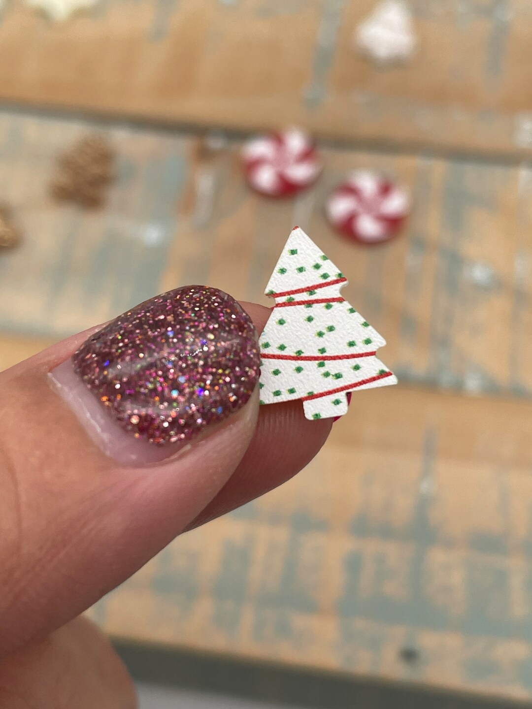 Holiday Snack Cake Stud Findings, READ DESCRIPTION, DIY Earrings ...