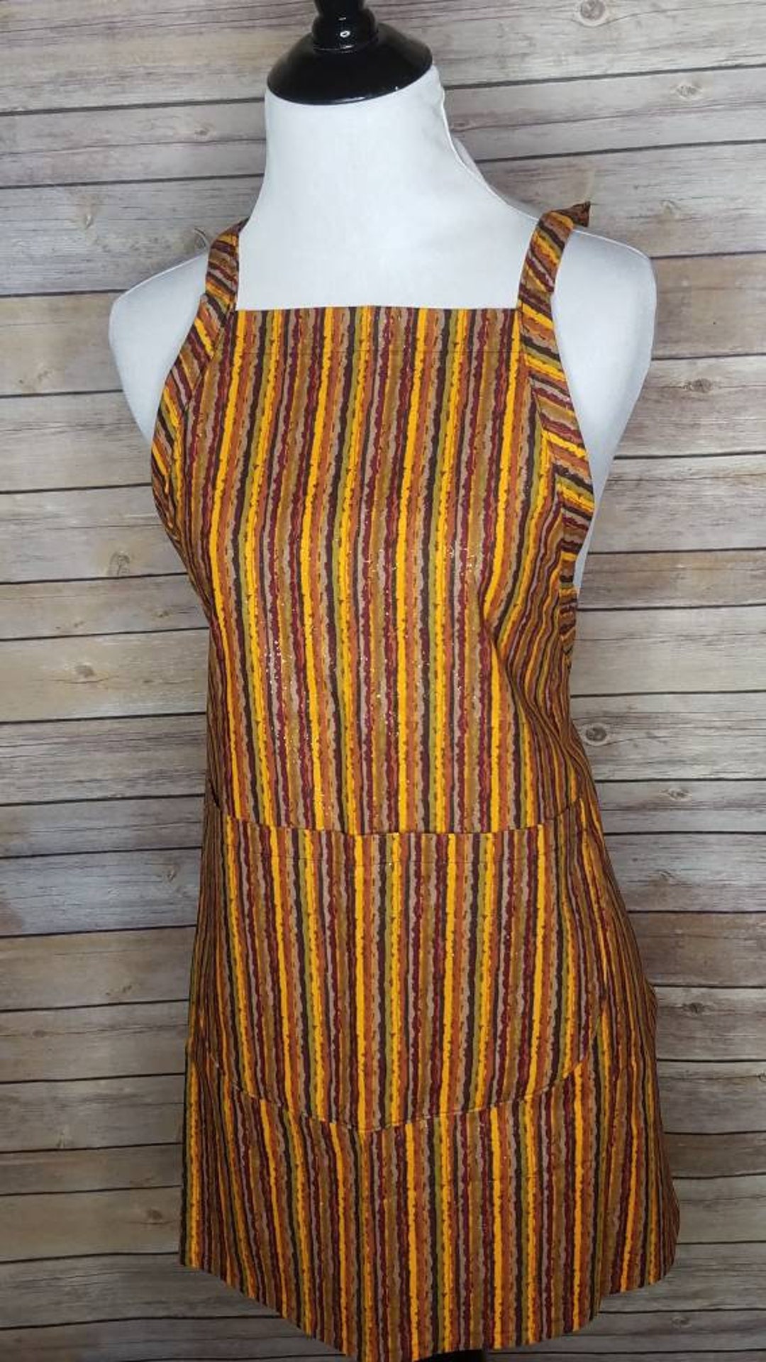 Striped Apron - Craft Show Apron - Full Size Apron - Apron for Women - Etsy