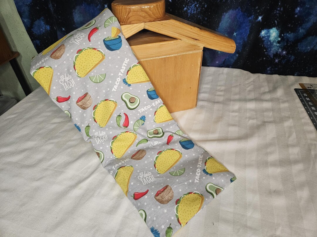 Tacos Flax Microwaveable Neck Wrap Heating Pad, Shoulder Tension Relief ...