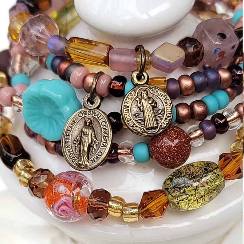 Holy Spirit Catholic Stacking Bracelets Set of Three Stackable - Etsy