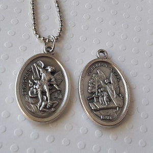 Catholic Patron Saint Medal Male Saint Gift Ball Chain Necklace, St ...