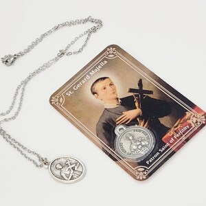 St. Gerard Majella Patron Saint of Fertility and Pregnancy, Silver ...