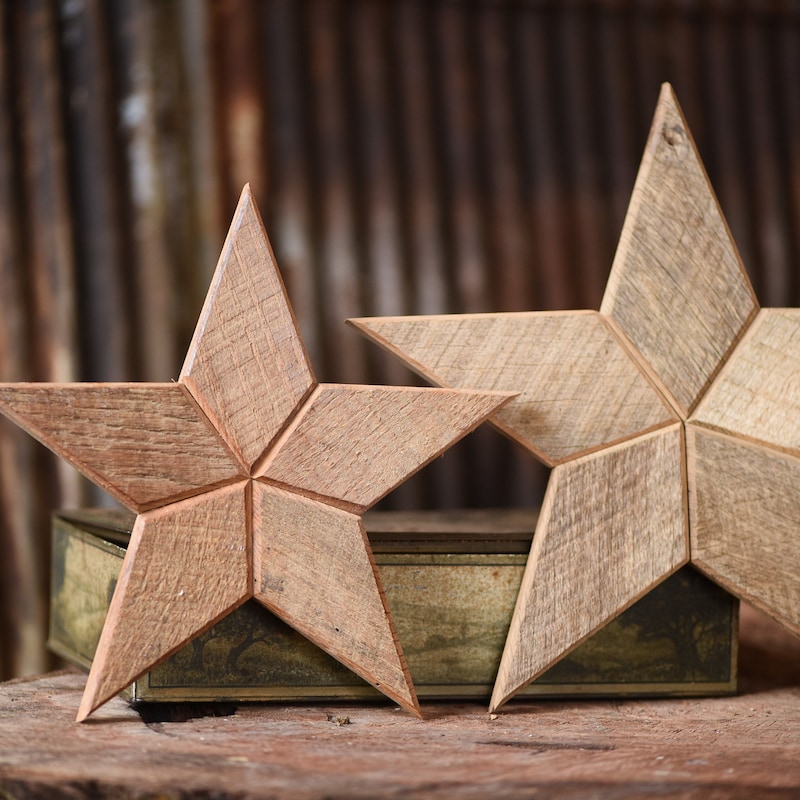 Wooden Tree Topper Stars - Etsy