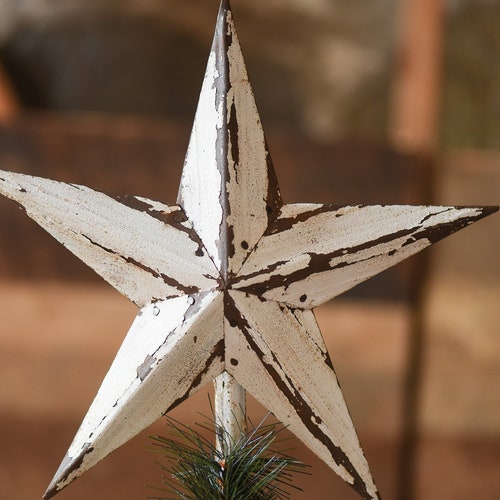 White Star Christmas Tree Topper Decoration 12 Inch Star Tree - Etsy
