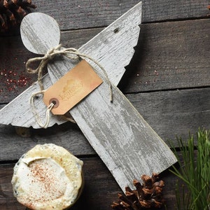 Metal Angel Tree Topper Christmas Angel Topper 7” Angel Reclaimed Metal ...