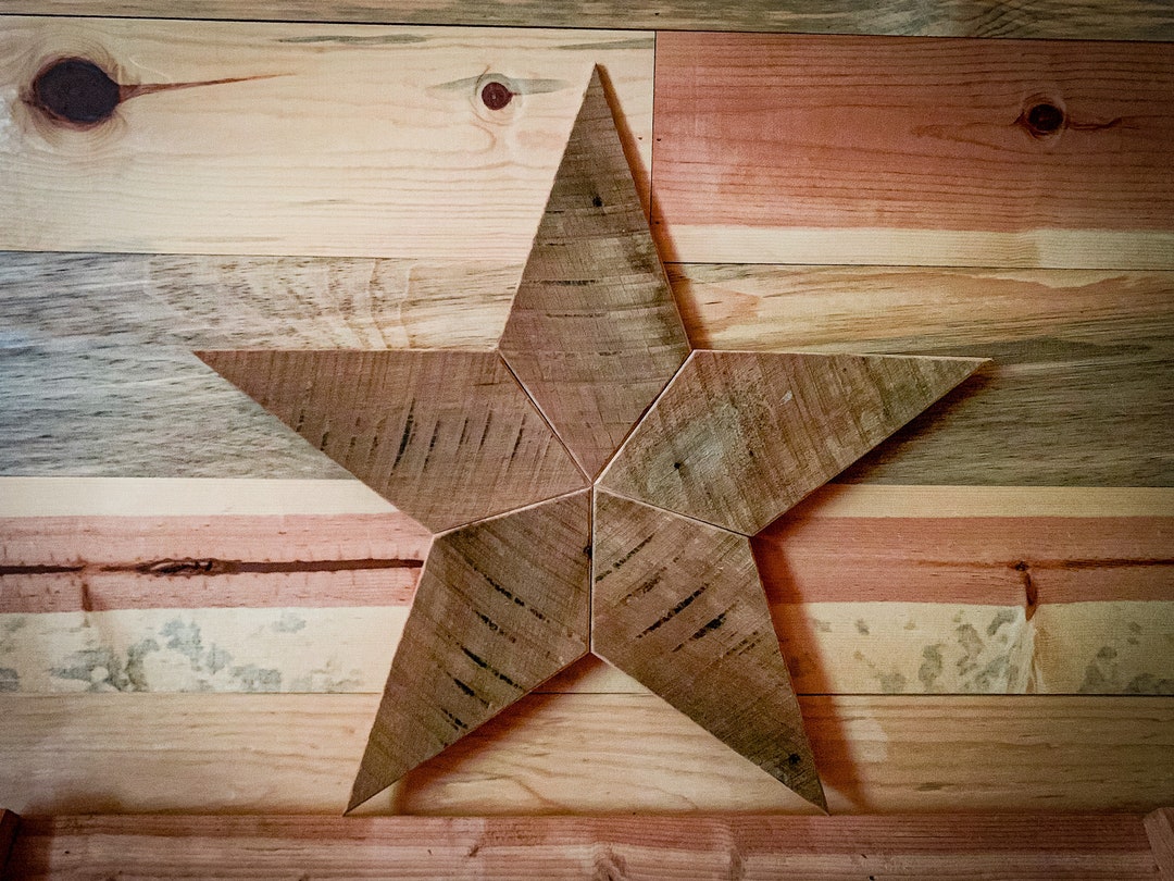 Rustic Wooden Star Housewarming Gift Reclaimed Wood Star Farmhouse Star ...
