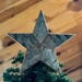 White Wood Star Christmas Tree Topper Decoration 12” Star Tree Topper Made From Reclaimed Wood ...