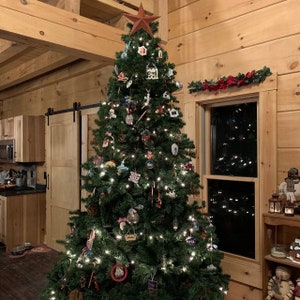 Red Star Christmas Tree Topper Decoration Red Metal Star 12” Reclaimed ...