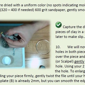 PMC Tutorial - Metal Clay Sky Guide 3 - Basic .pdf Tutorial - Glow With the Flow Pendant - Etsy