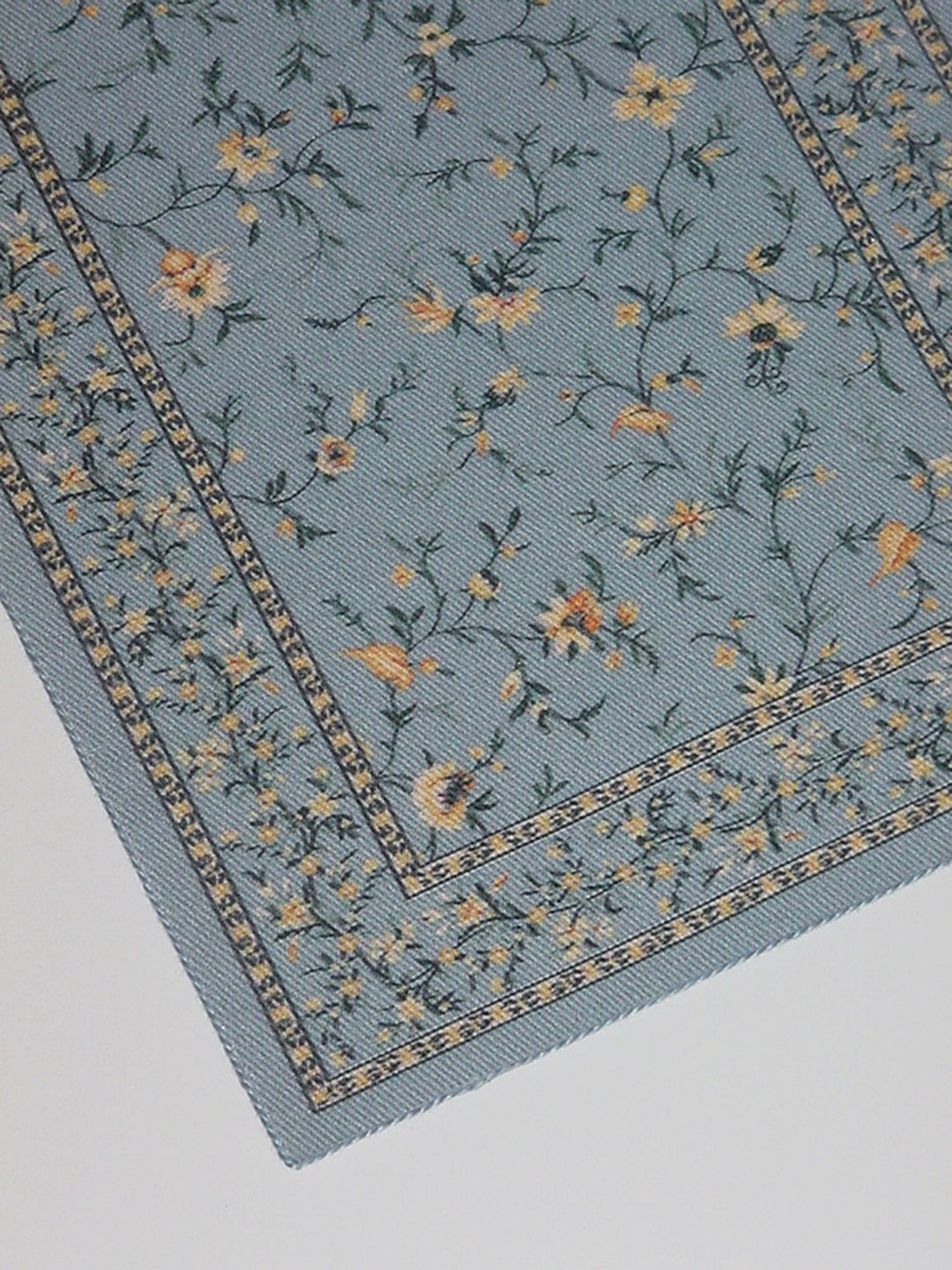 Dollhouse Miniature French Country Aubusson Rug Colonial Blue and ...