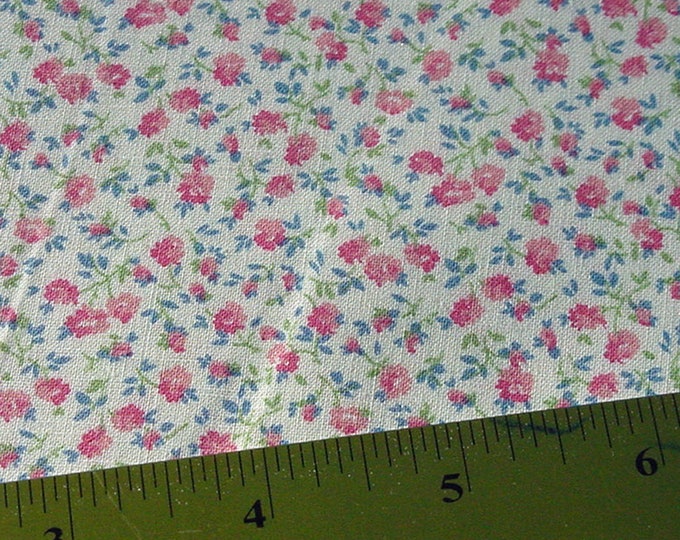 Dollhouse Fabric Small Scale Material 1:12 Scale for Miniatures Pink ...
