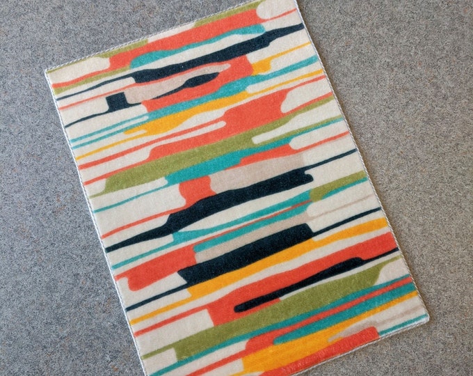 Dollhouse Miniature Rug Mid-century Modern Bright Stripes - Etsy