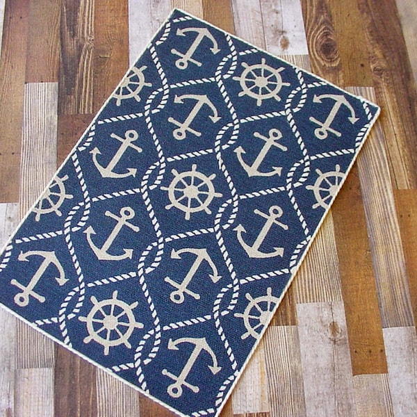 Nautical Rug - Etsy