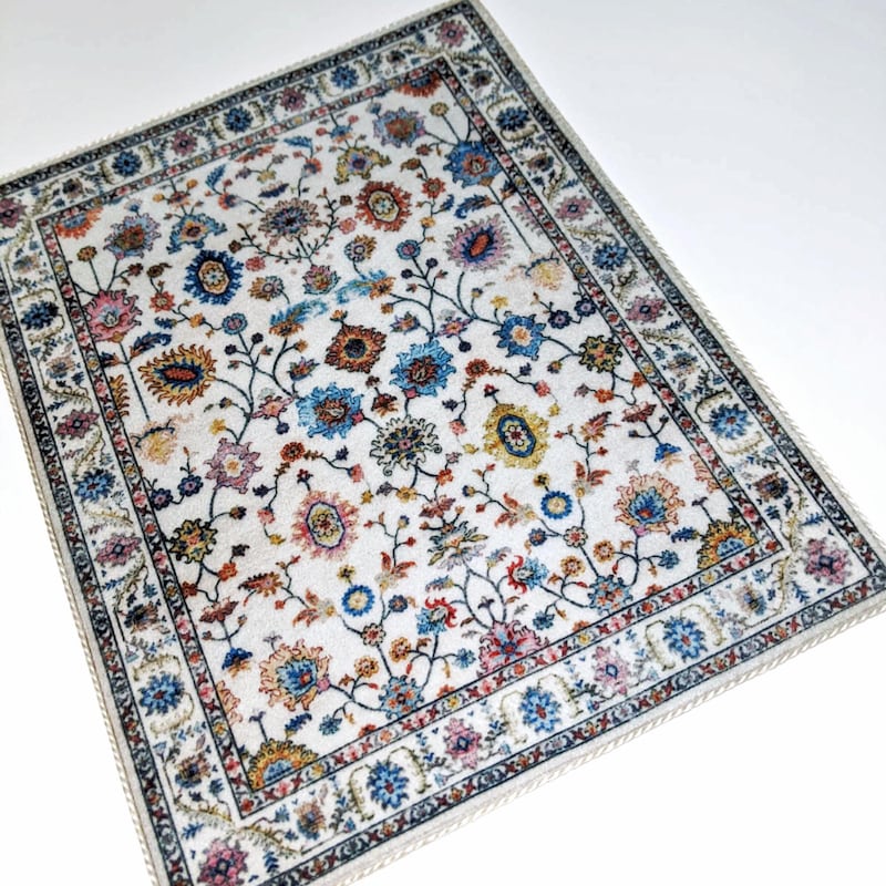 Gold Blue Rust Rug - Etsy