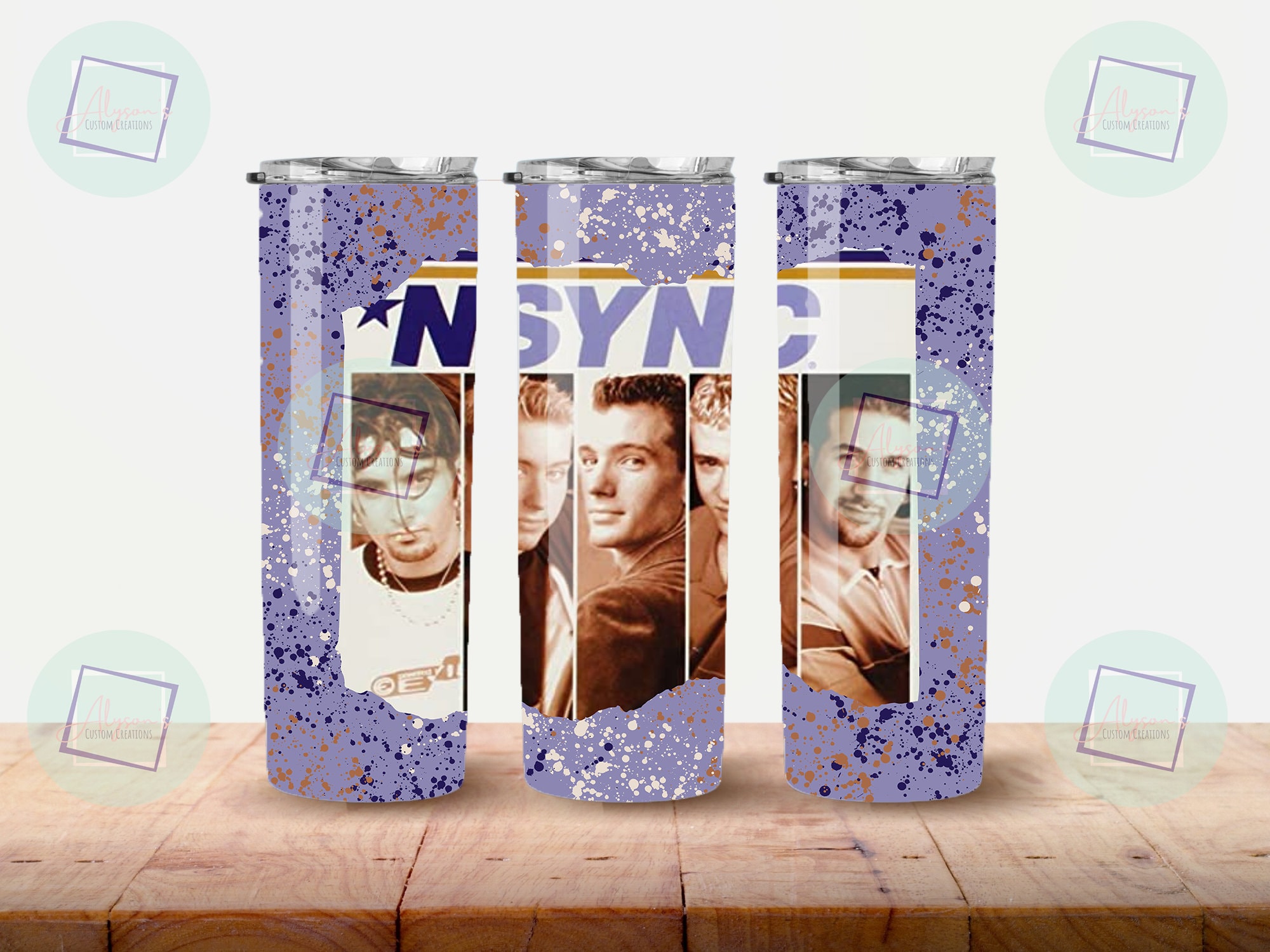 Nsync Tumbler Wrap, Nsync Sublimation Wrap, Nsync Tumbler PNG, Nsync ...