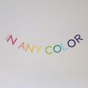 Say Anything Banner Modern Sans Serif Any Color Any Text Party ...