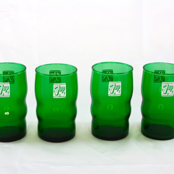 Vintage 7up Glasses - Etsy
