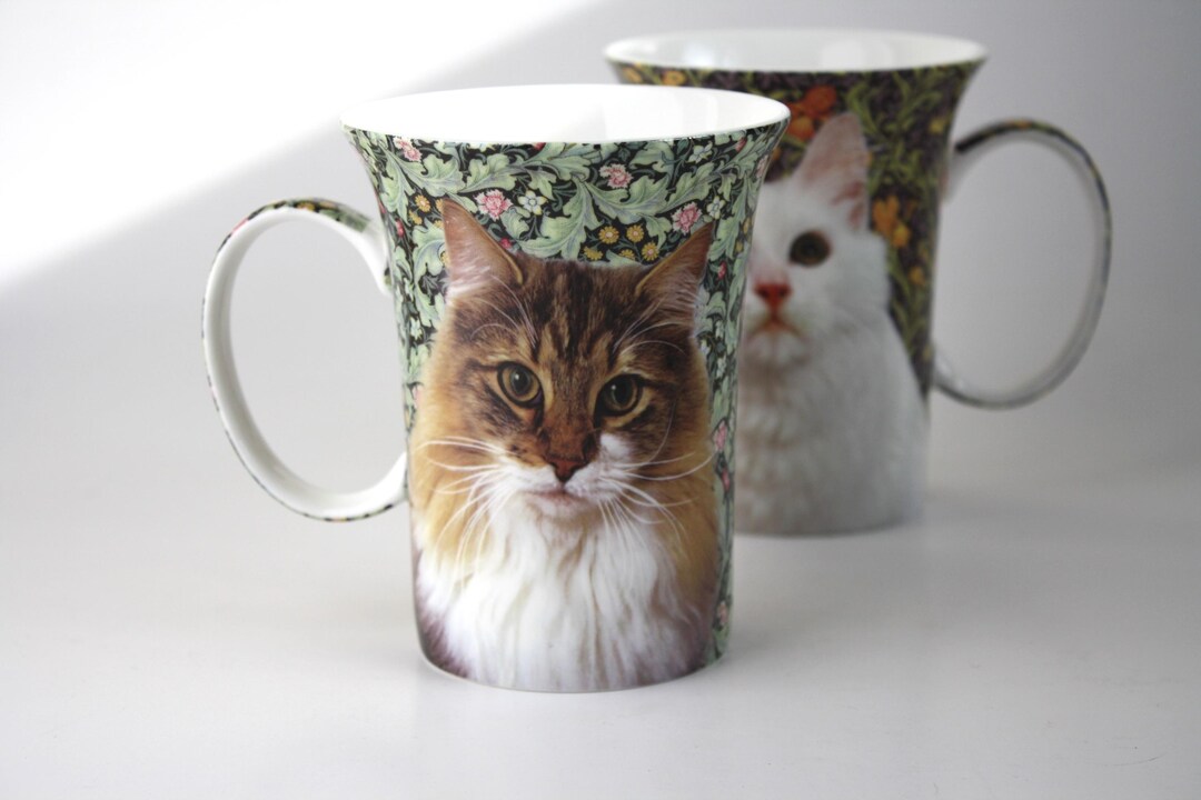 Vintage Mcintosh Fine Bone China Feline Friends Cups/mugs Cat Lovers ...