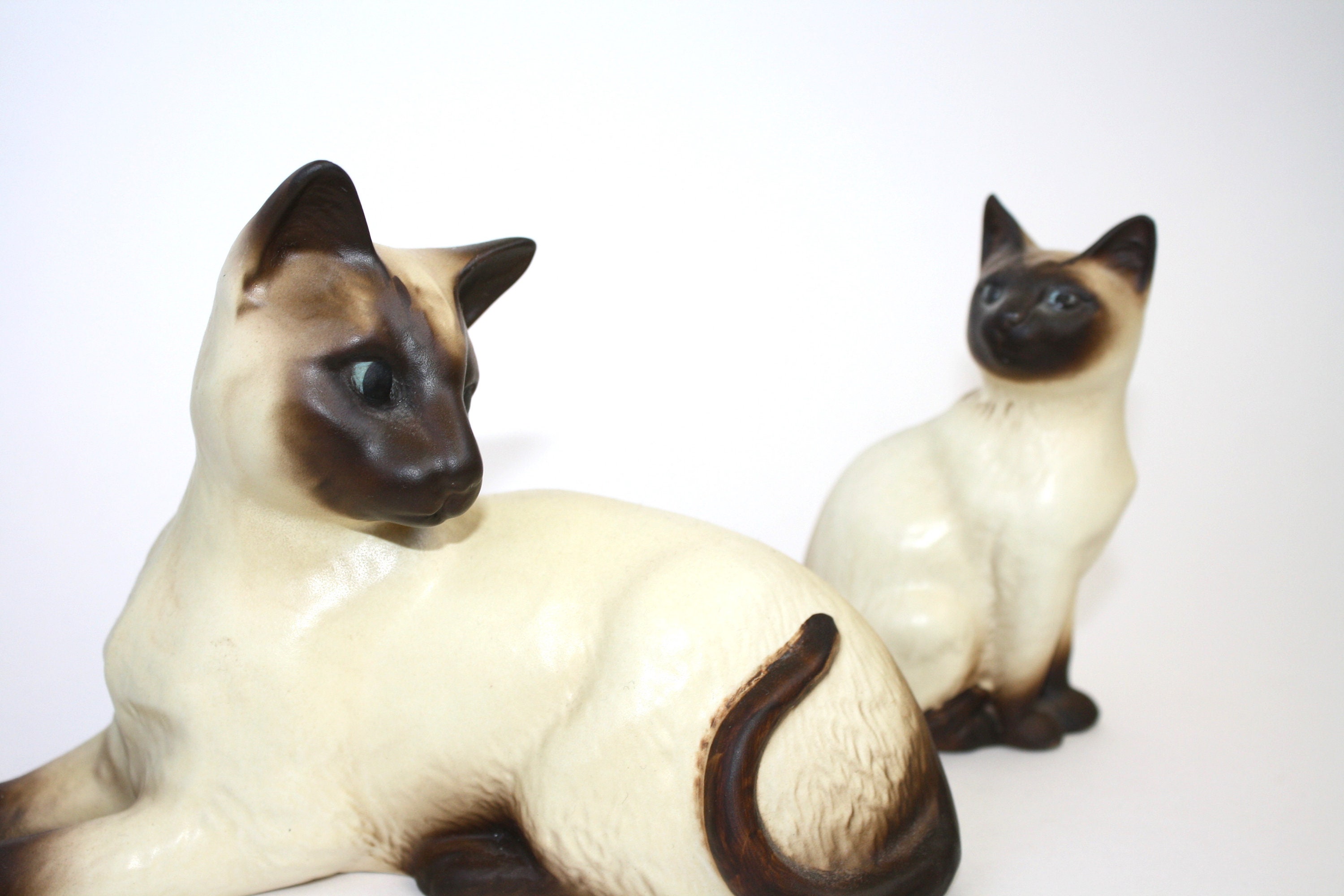 Set of 2 Beswick Siamese Cats Mommy & Kitten Beswick England - Etsy