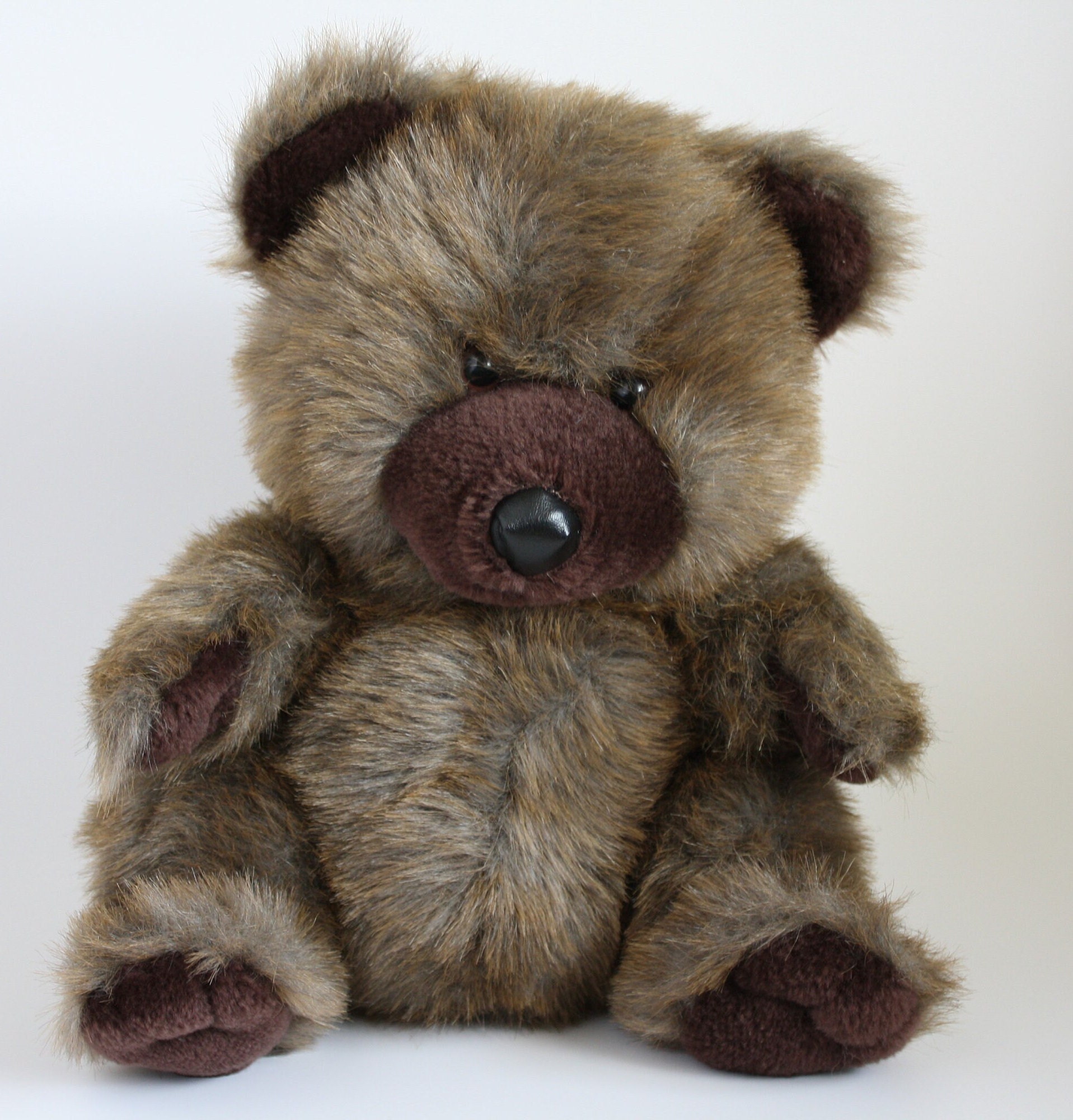 Vintage 1985 24K Polar Puff Teddy Bear Corkie Brown Bear Plushie Toy ...