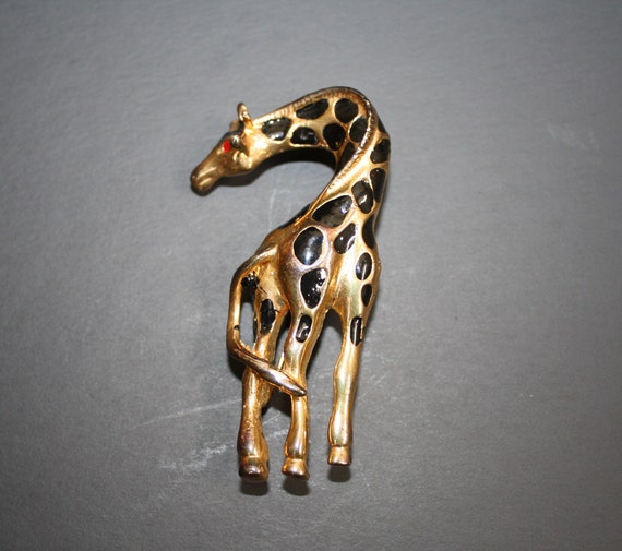 Large Vintage Giraffe Pin/Brooch Animal brooch statem… - Gem